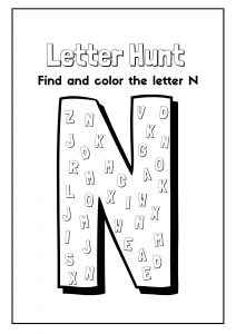 Letter N Activities for Toddler, Preschool & Kindergarten Printable PDF