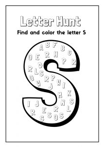 Letter S Activities for Toddler, Preschool & Kindergarten Printable PDF