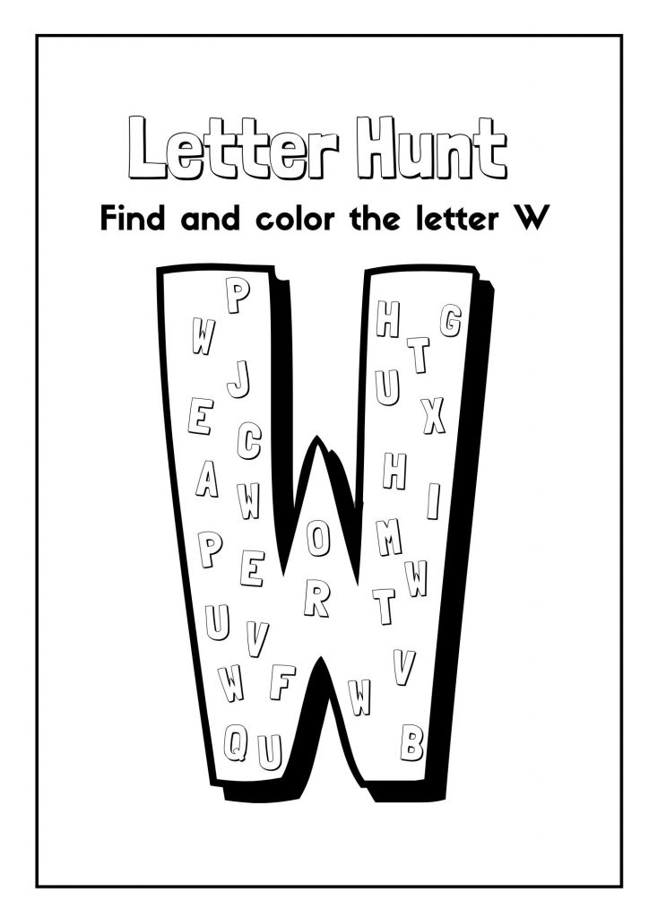 Letter W Activities for Toddler, Preschool & Kindergarten Printable PDF