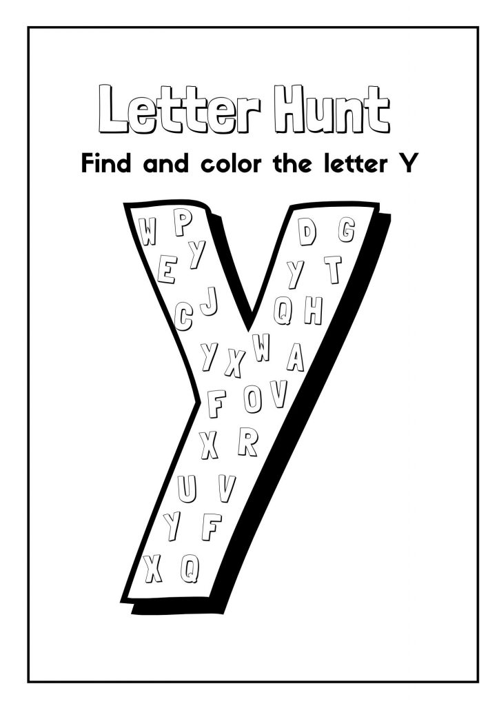 Letter Y Activities for Toddler, Preschool & Kindergarten Printable PDF