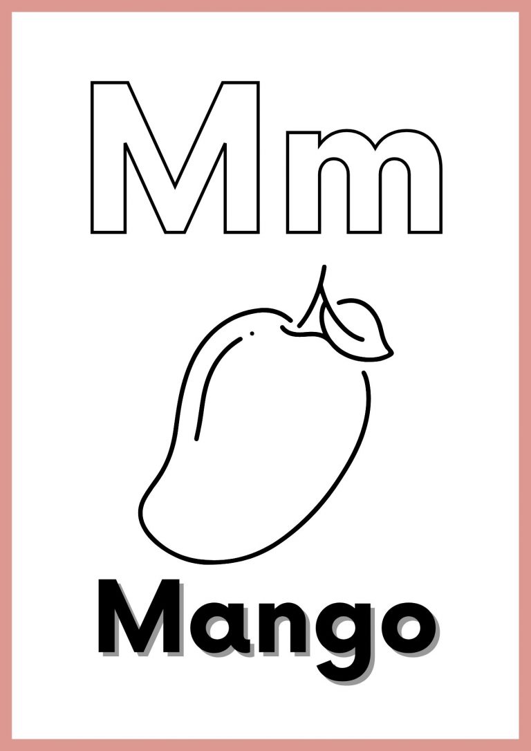 Free Letter M Pictures Worksheets Printable PDF