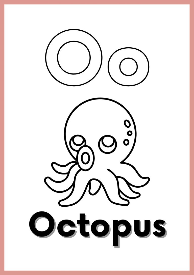 Free Letter O Pictures Worksheets Printable PDF