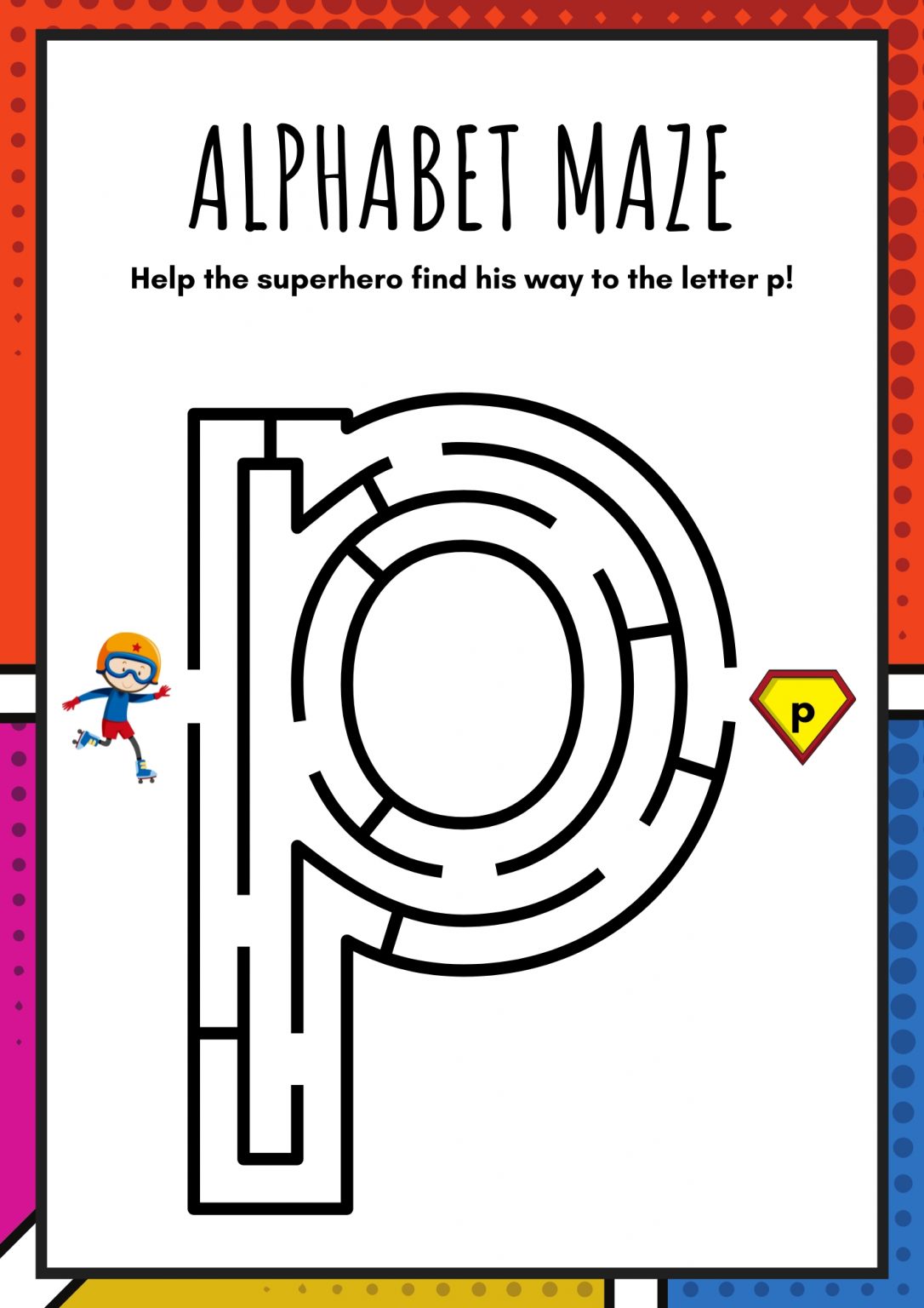 Letter P Activities for Toddler, Preschool & Kindergarten Printable PDF