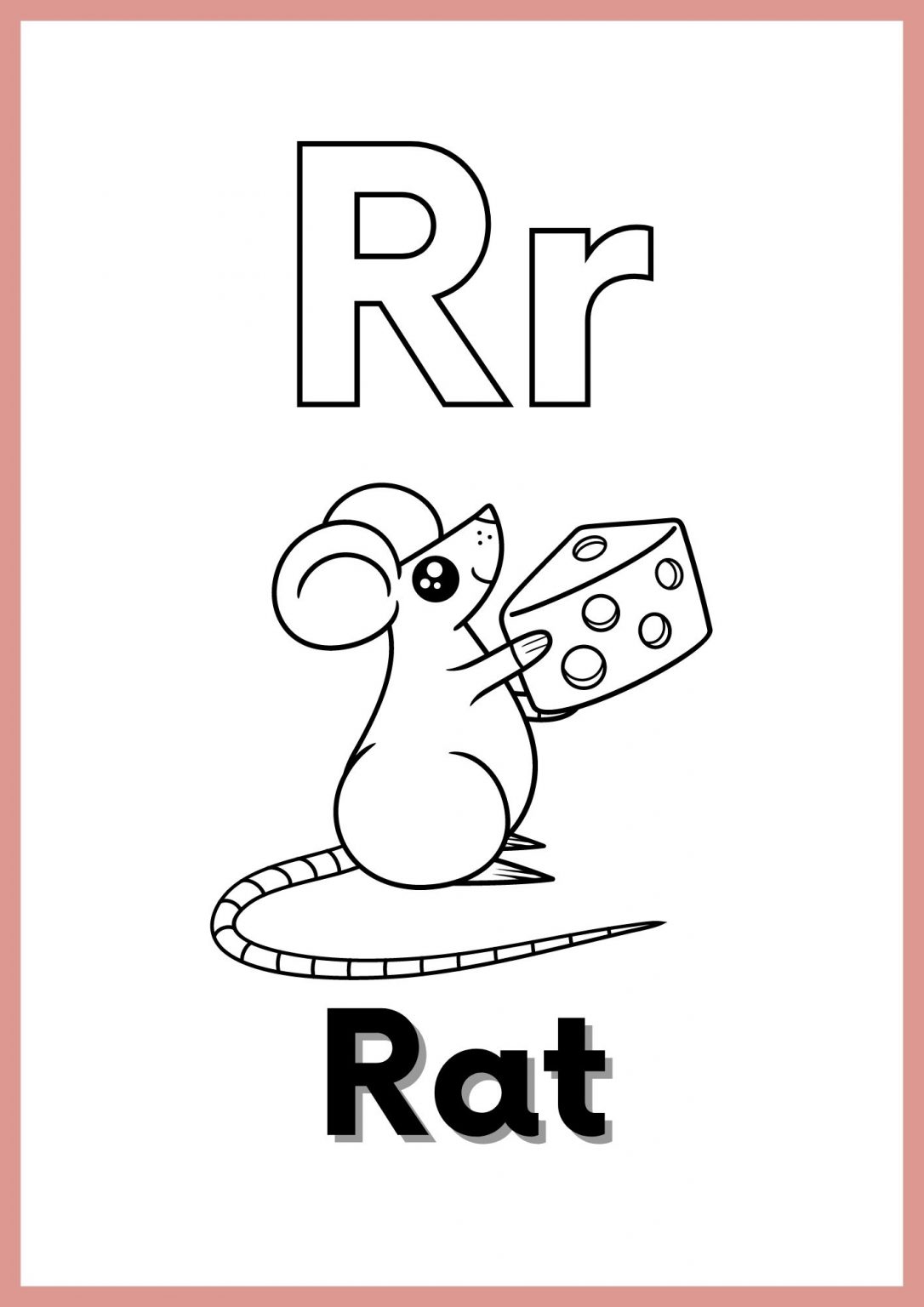 Free Letter R Pictures Worksheets Printable PDF