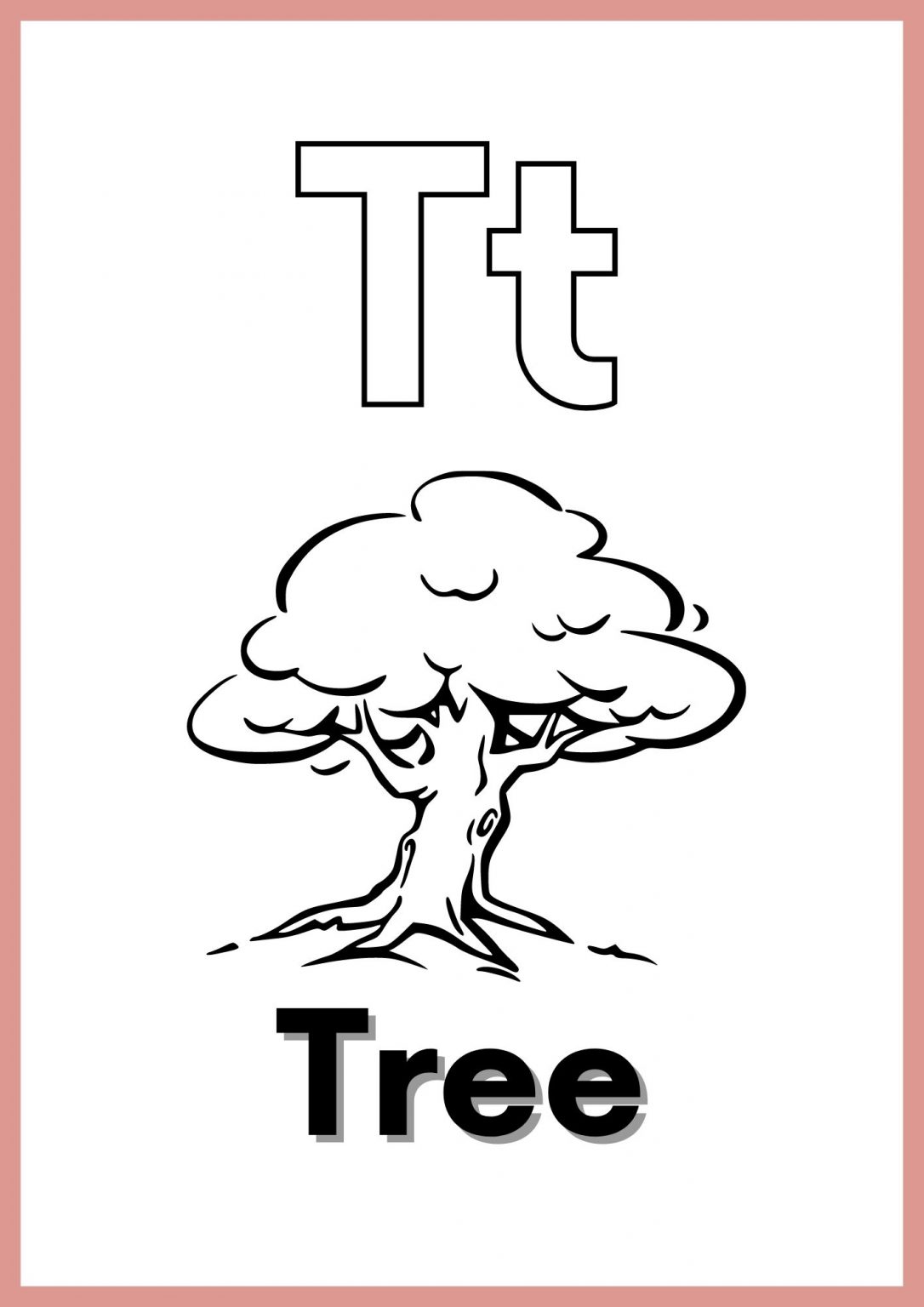 Free Letter T Pictures Worksheets Printable PDF