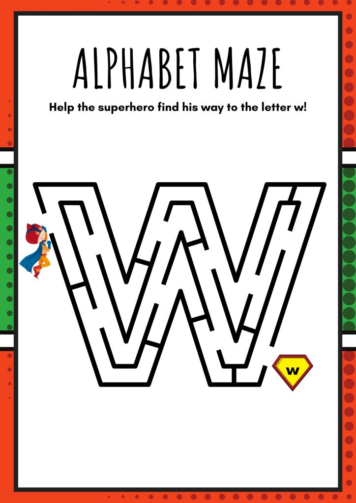 Letter W Activities for Toddler, Preschool & Kindergarten Printable PDF