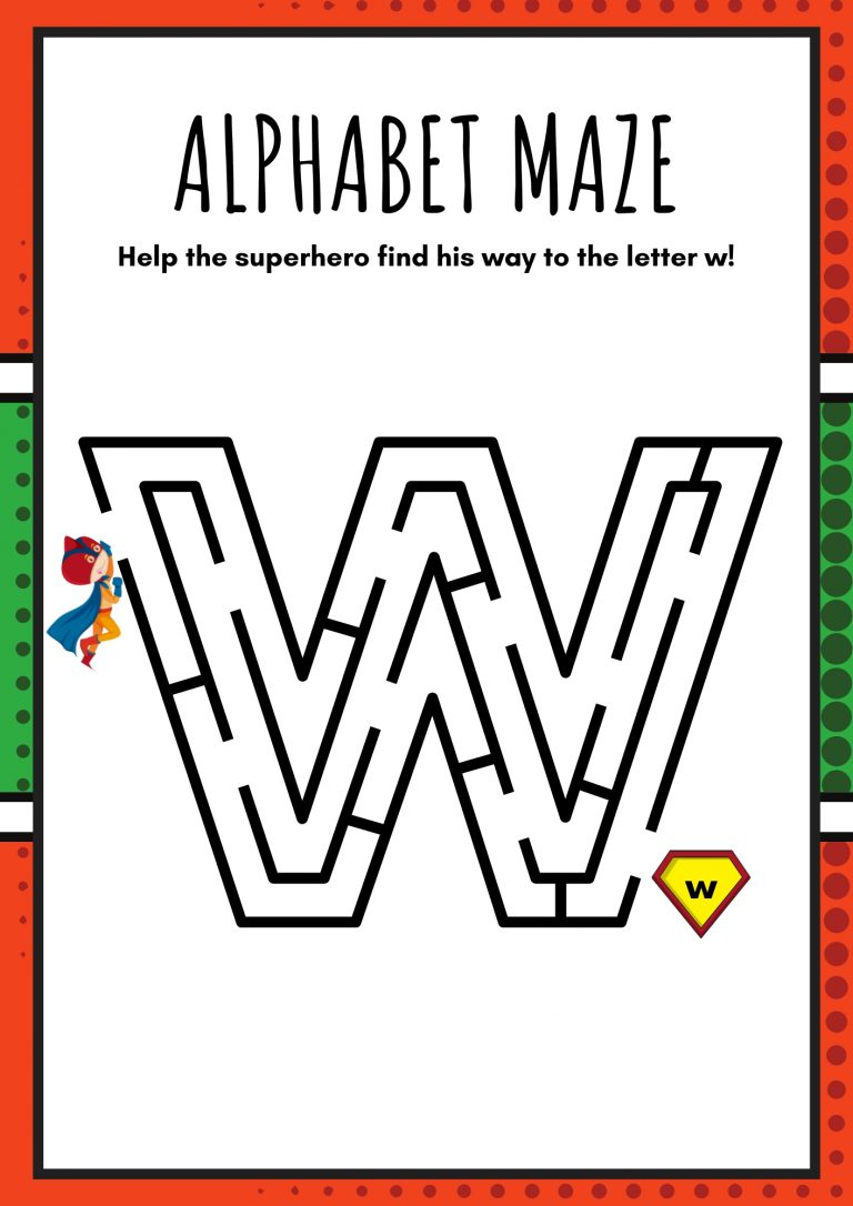 Letter W Activities for Toddler, Preschool & Kindergarten Printable PDF