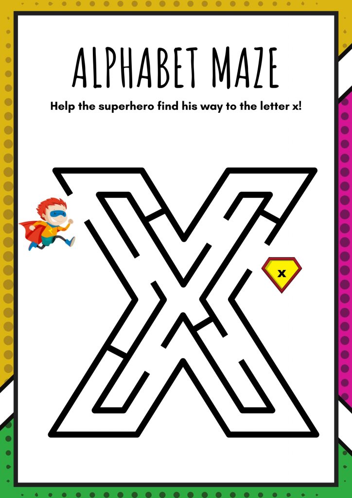 Letter X Activities for Toddler, Preschool & Kindergarten Printable PDF