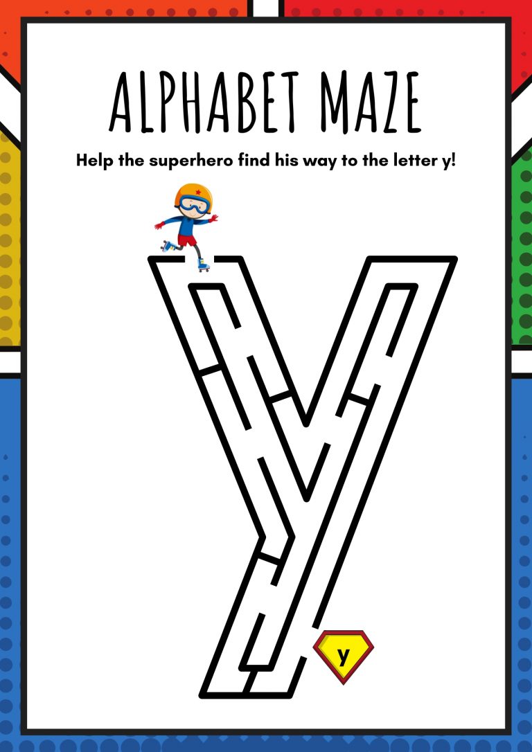 Letter Y Activities for Toddler, Preschool & Kindergarten Printable PDF