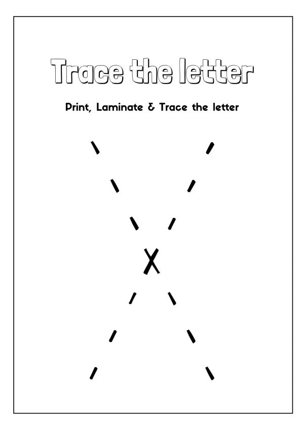 Letter X Activities for Toddler, Preschool & Kindergarten Printable PDF
