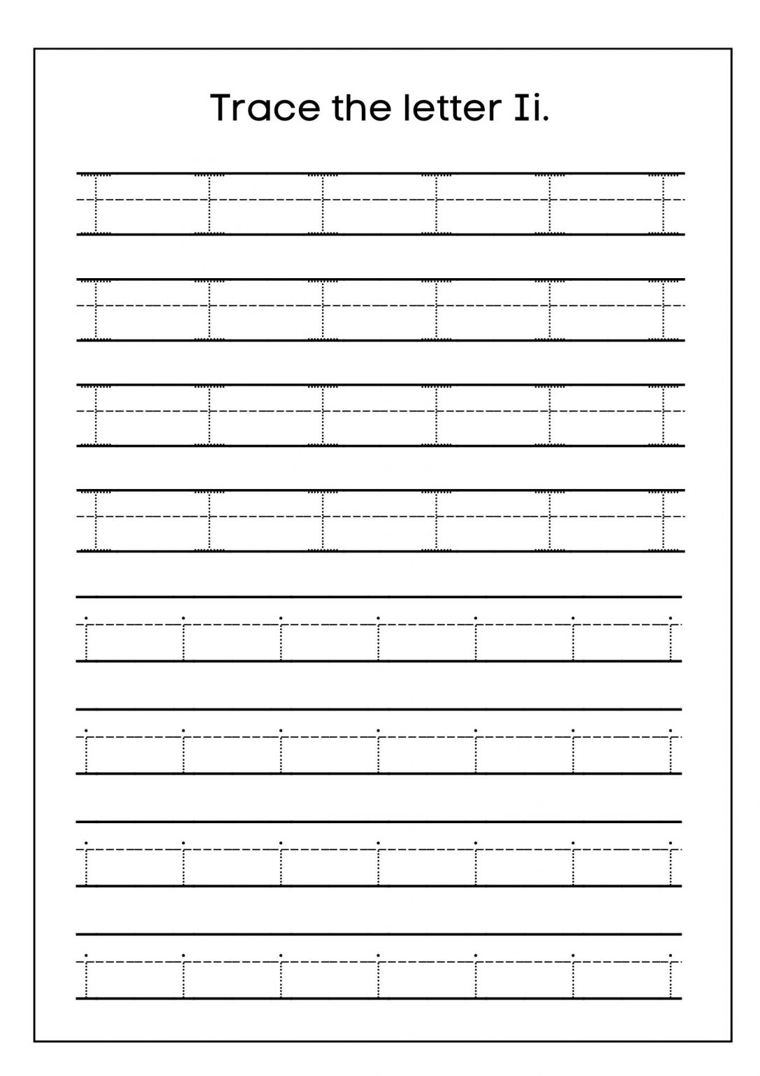 Letter I Activities for Toddler, Preschool & Kindergarten Printable PDF