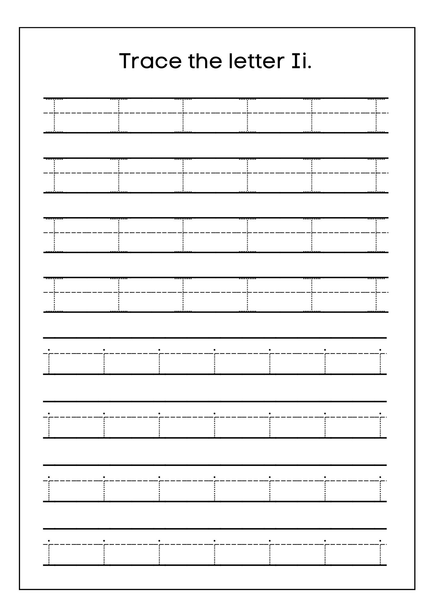 Letter I Activities For Toddler Preschool Kindergarten Printable PDF