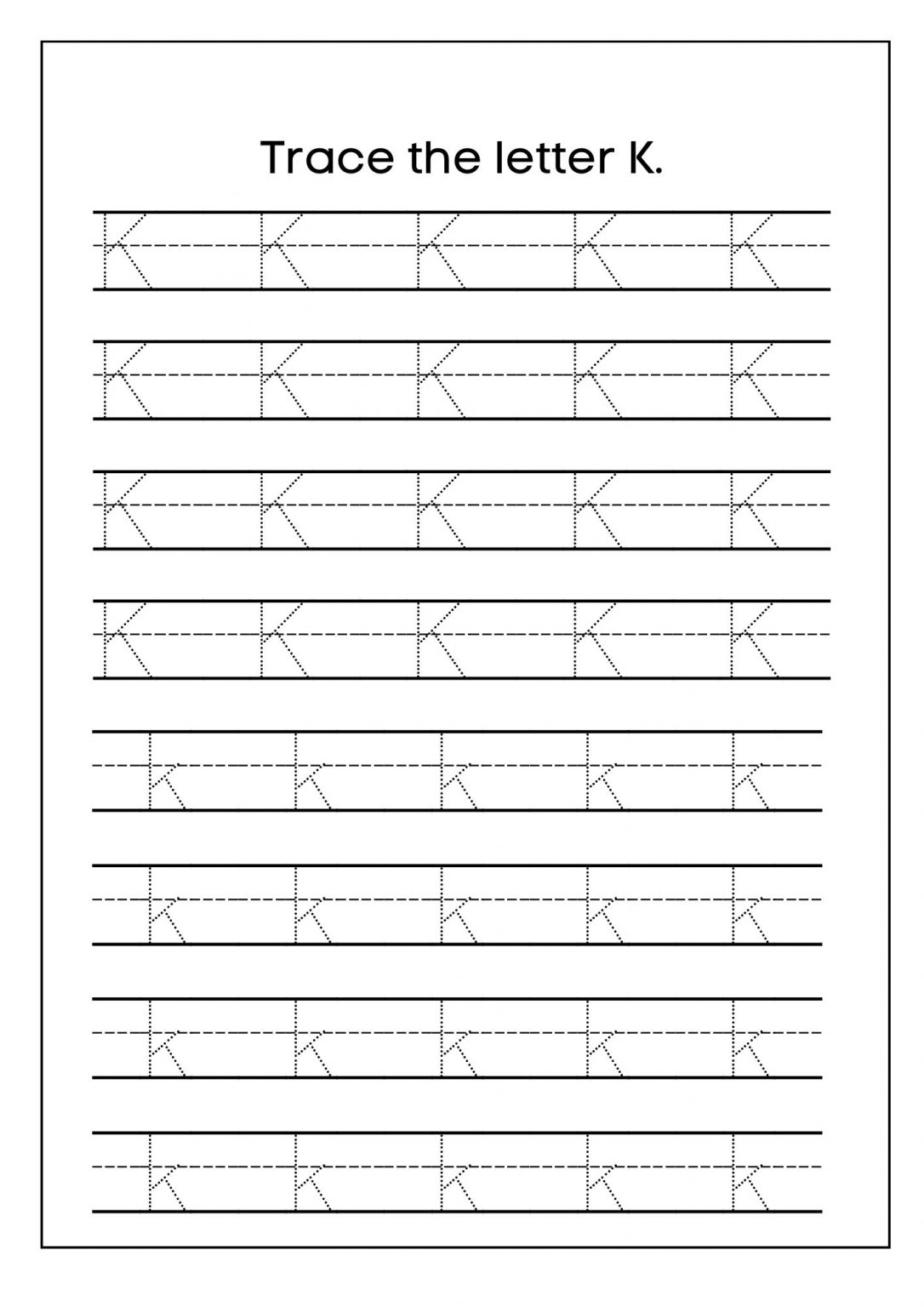 Letter K Activities for Toddler, Preschool & Kindergarten Printable PDF