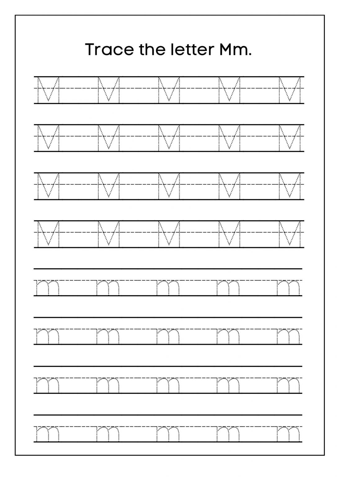 Letter M Activities for Toddler, Preschool & Kindergarten Printable PDF