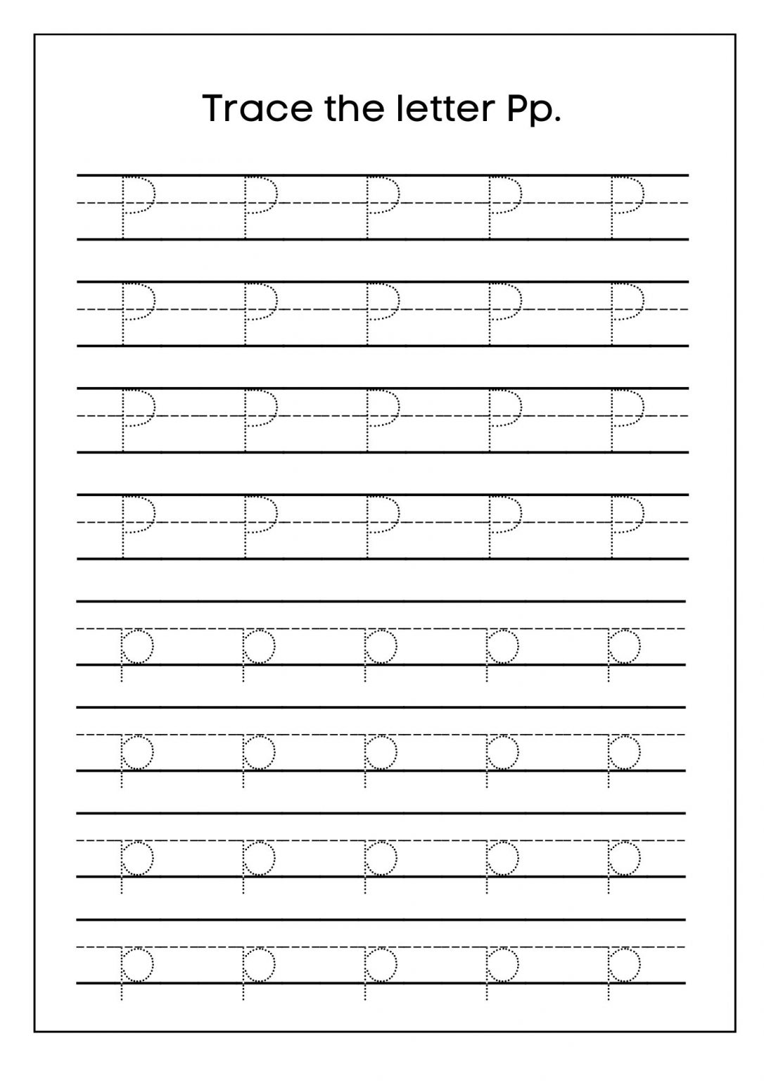 Letter P Activities for Toddler, Preschool & Kindergarten Printable PDF