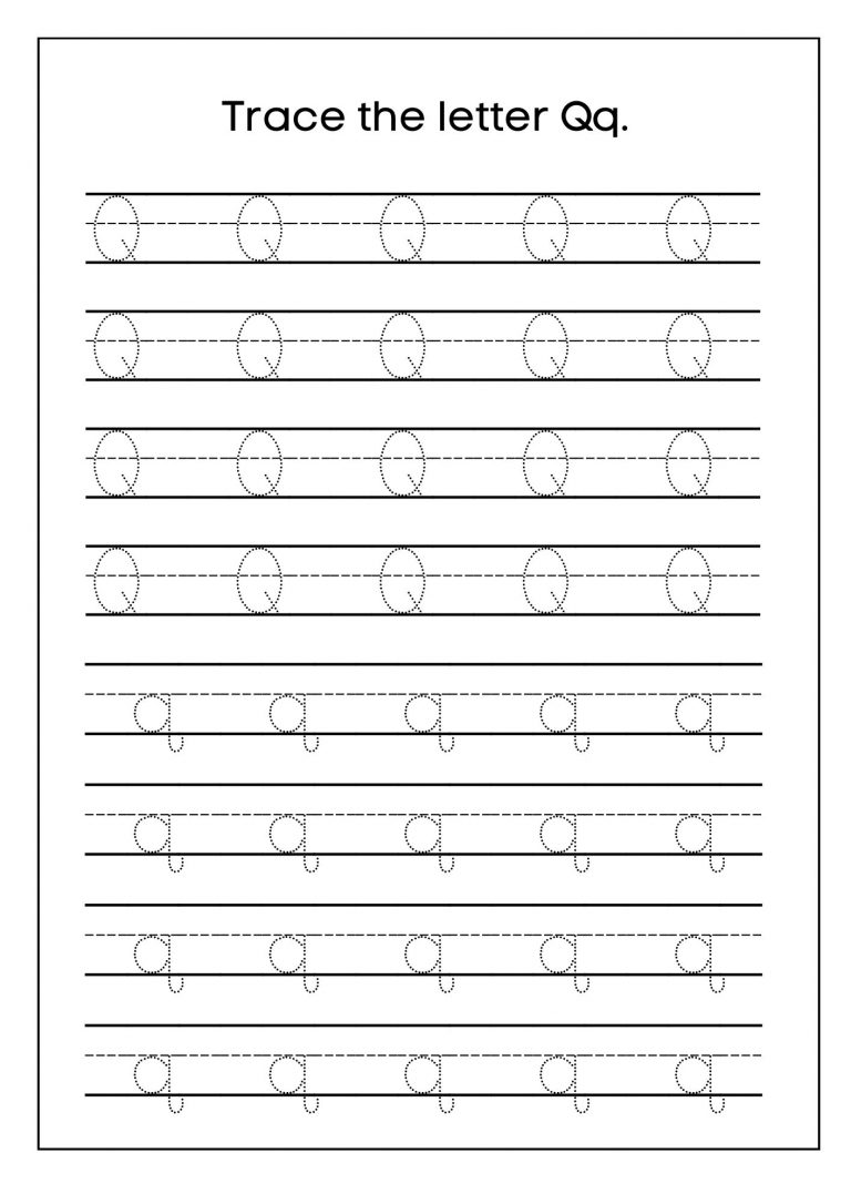 Letter Q Activities for Toddler, Preschool & Kindergarten Printable PDF