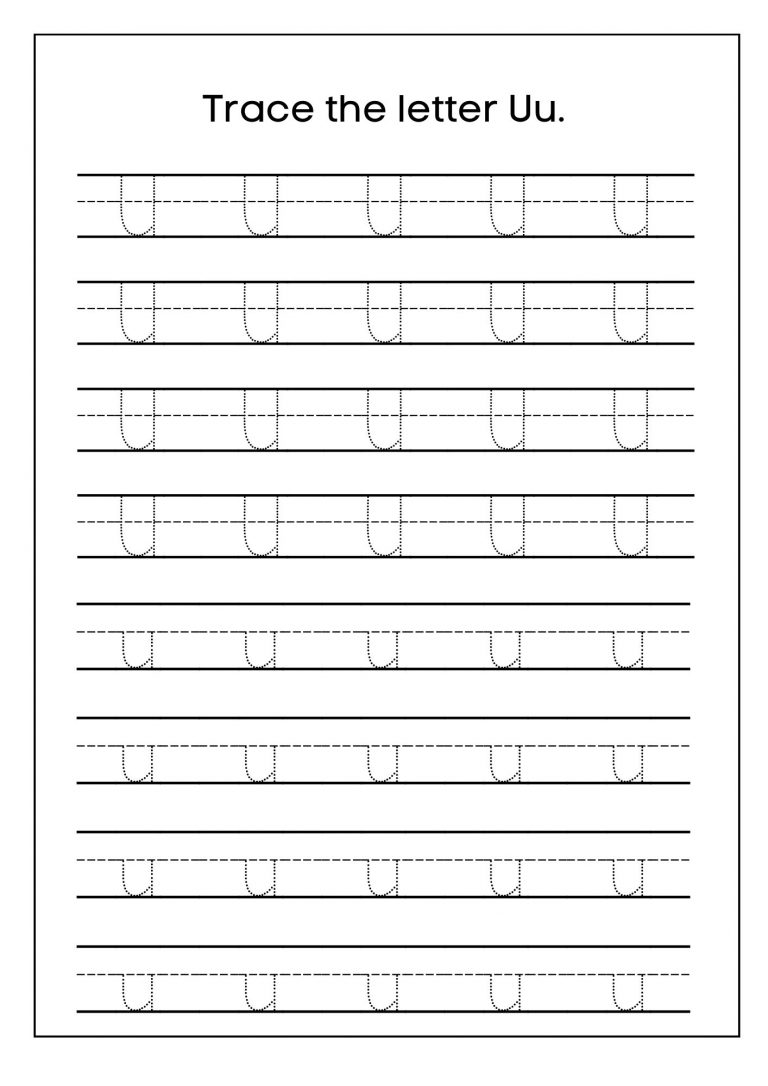 Letter U Activities for Toddler, Preschool & Kindergarten Printable PDF