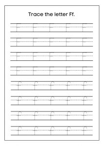 Free Letter F Dot Worksheets Printable PDF