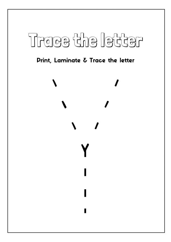 Letter Y Activities for Toddler, Preschool & Kindergarten Printable PDF
