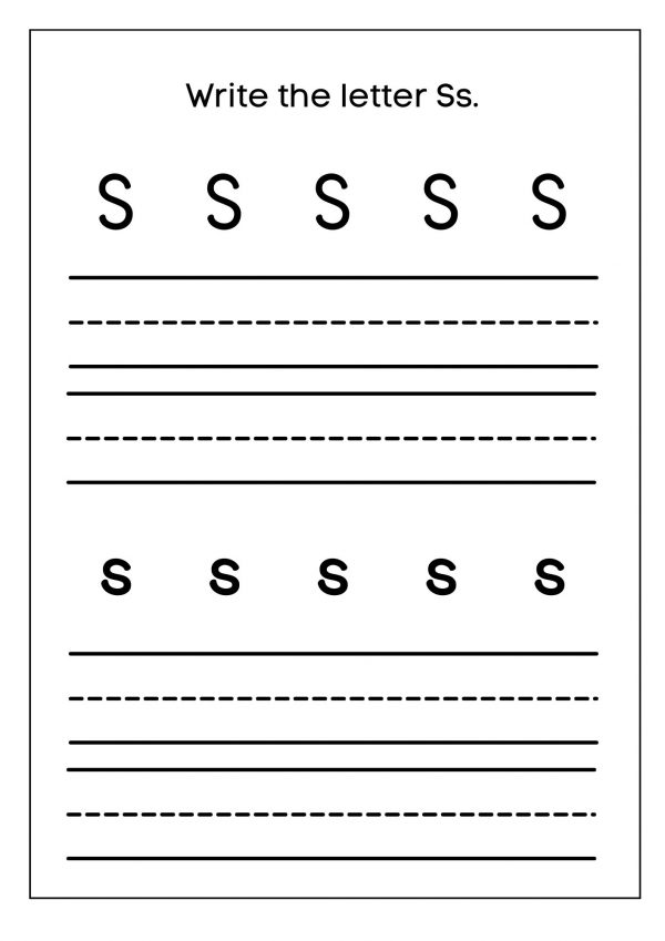 Letter S Activities for Toddler, Preschool & Kindergarten Printable PDF
