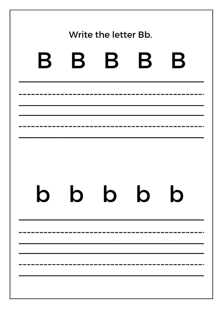 Letter B Activities for Toddler, Preschool & Kindergarten Printable PDF