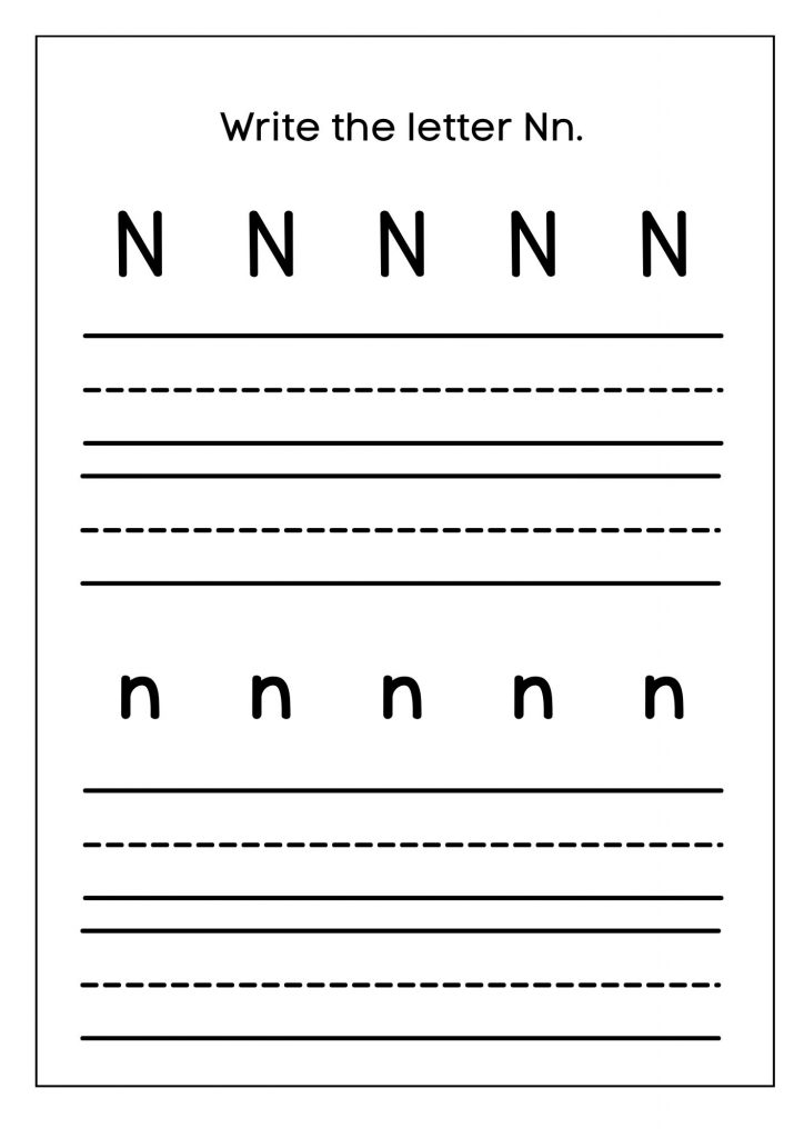 Letter N Activities for Toddler, Preschool & Kindergarten Printable PDF