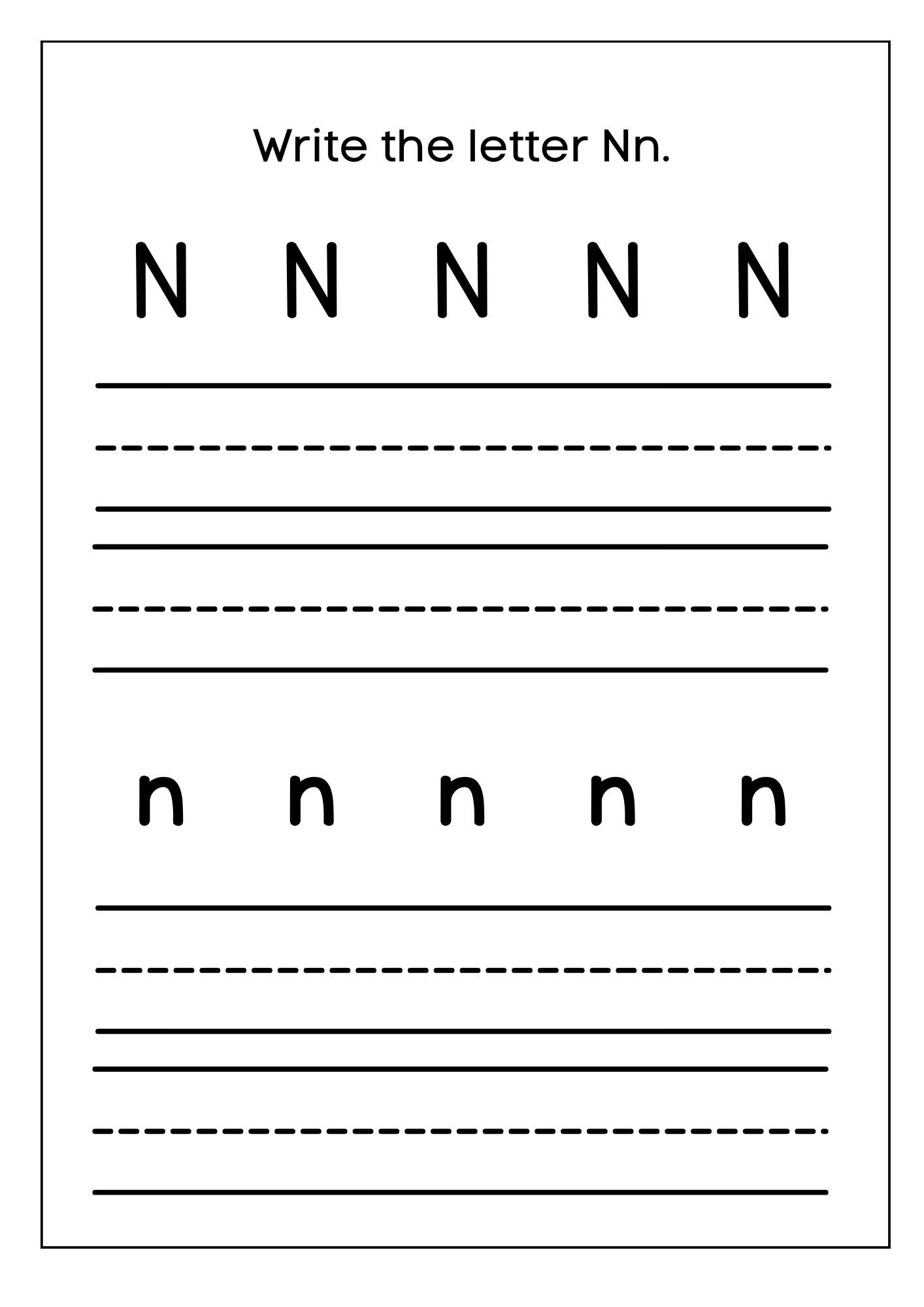 Letter N Activities for Toddler, Preschool & Kindergarten Printable PDF