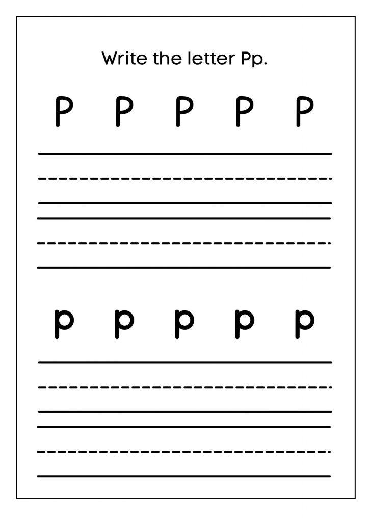 Letter P Activities for Toddler, Preschool & Kindergarten Printable PDF