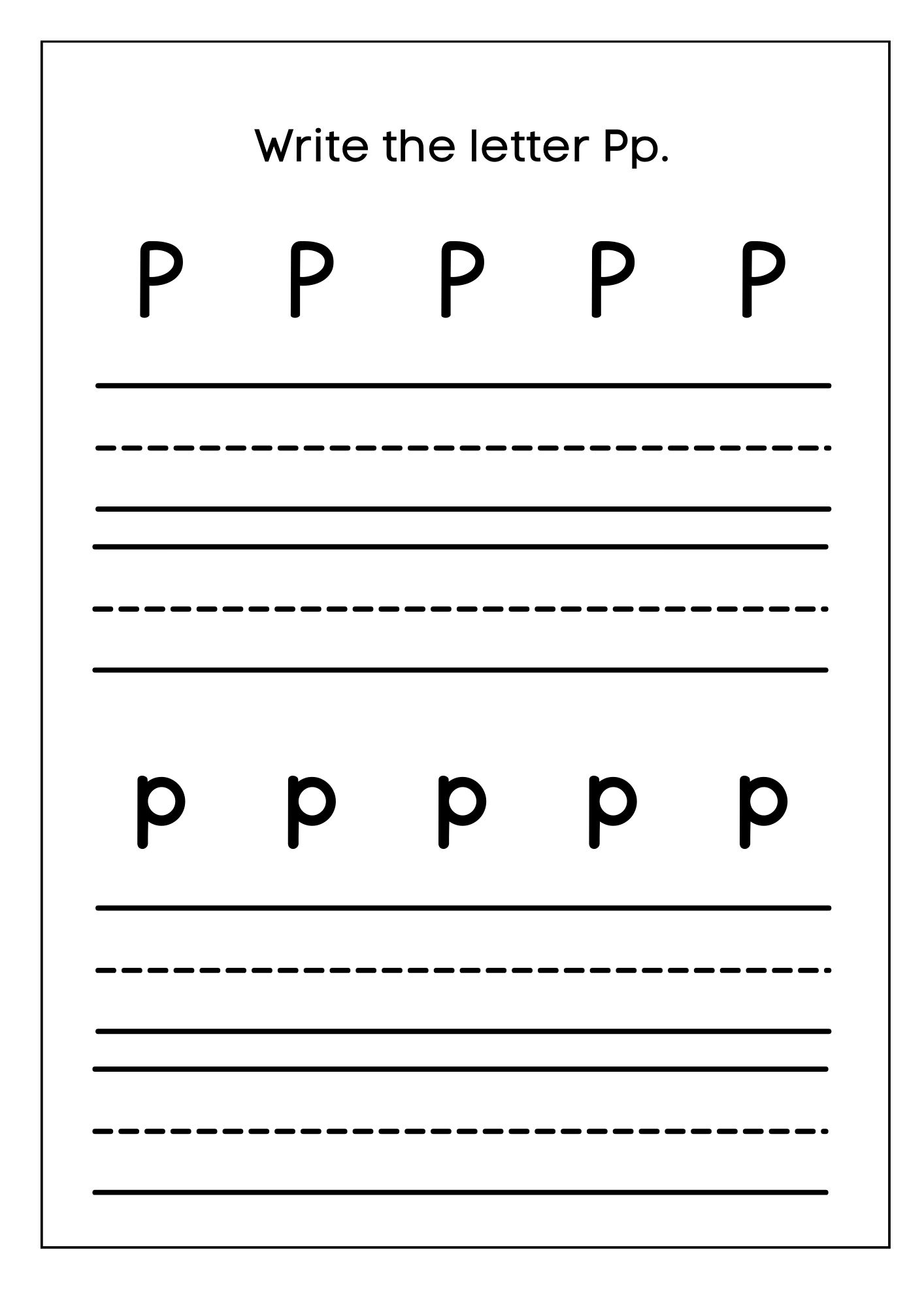 Letter P Activities for Toddler, Preschool & Kindergarten Printable PDF