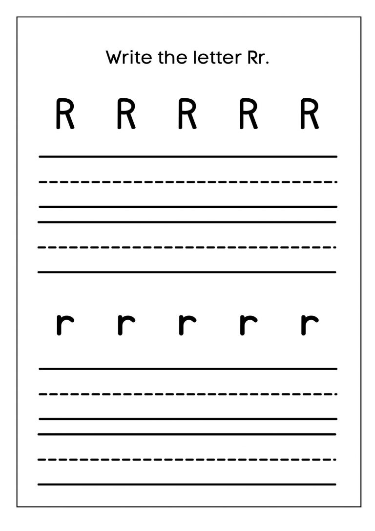 Letter R Activities for Toddler, Preschool & Kindergarten Printable PDF