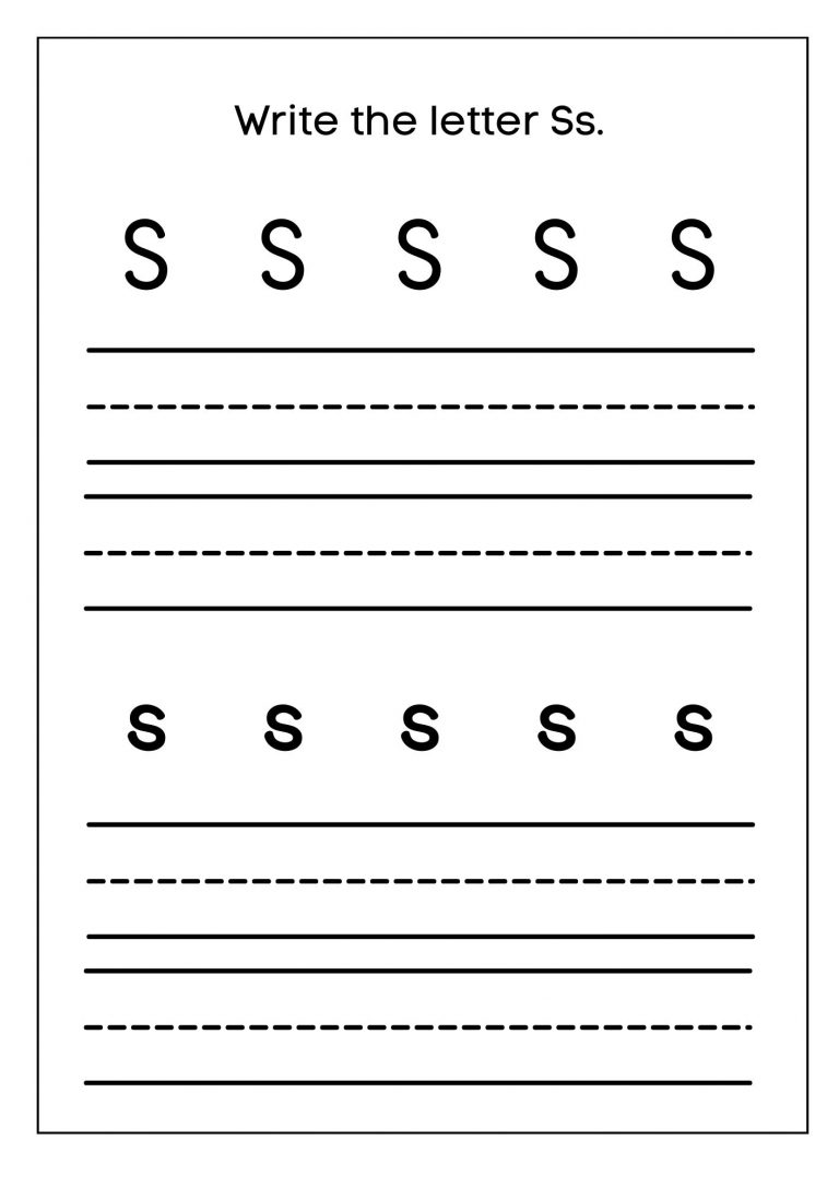 Letter S Activities for Toddler, Preschool & Kindergarten Printable PDF