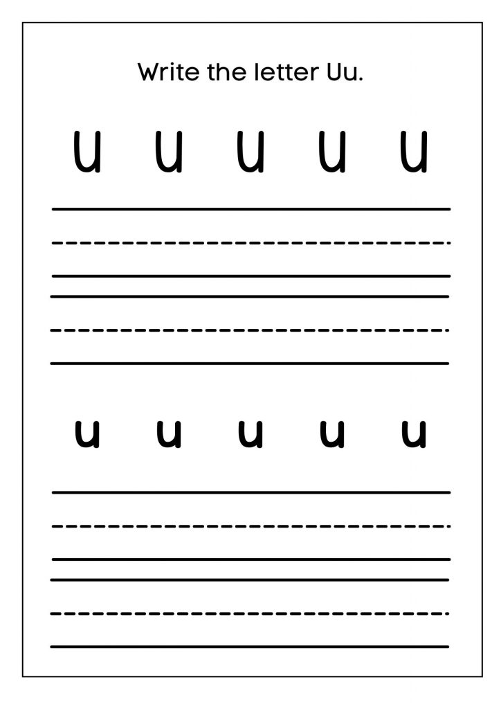 Letter U Activities for Toddler, Preschool & Kindergarten Printable PDF