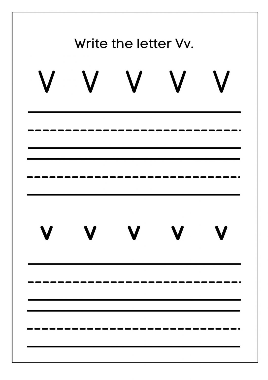 Letter V Activities for Toddler, Preschool & Kindergarten Printable PDF