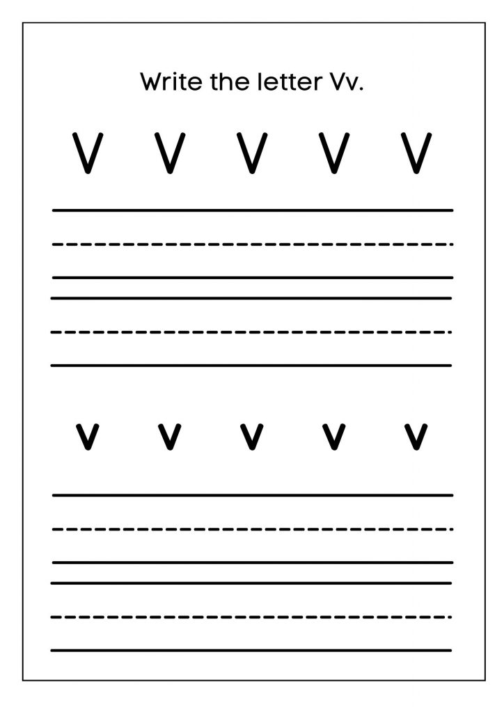 Letter V Activities for Toddler, Preschool & Kindergarten Printable PDF