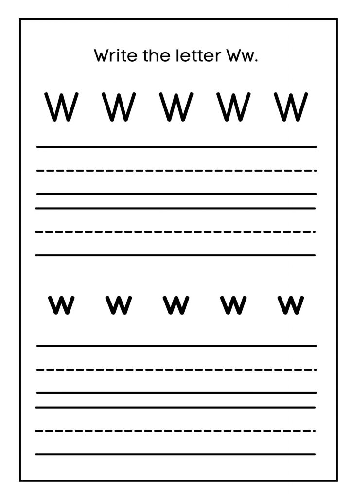 Letter W Activities for Toddler, Preschool & Kindergarten Printable PDF