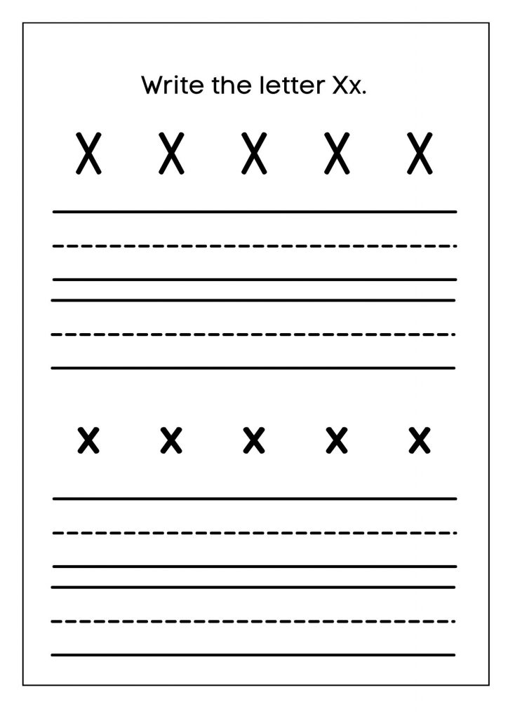 Letter X Activities for Toddler, Preschool & Kindergarten Printable PDF