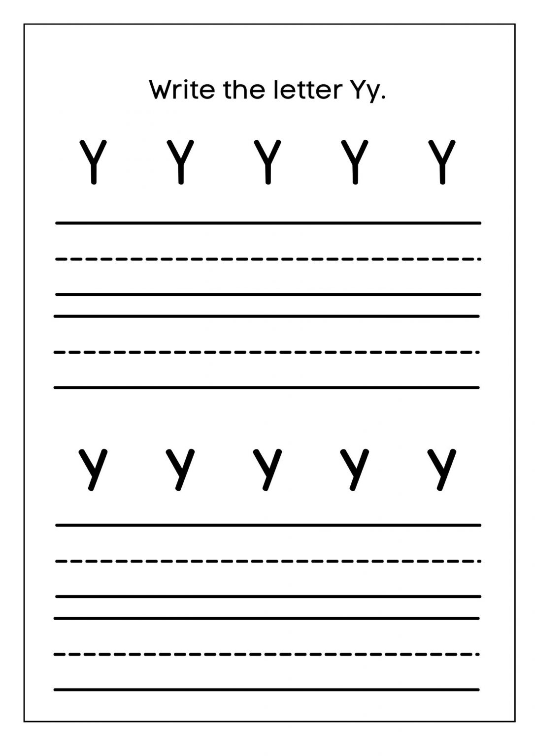 Letter Y Activities for Toddler, Preschool & Kindergarten Printable PDF