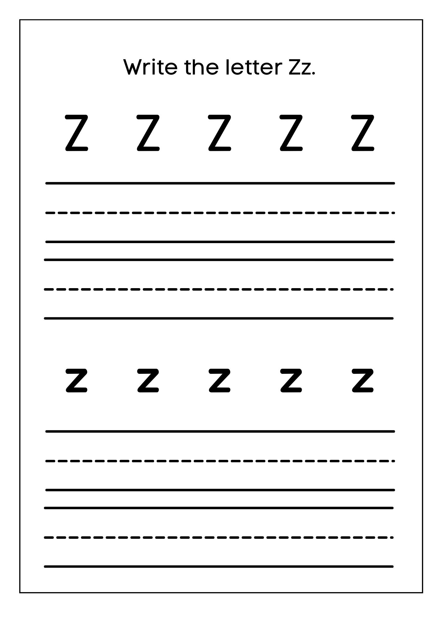 Letter Z Activities for Toddler, Preschool & Kindergarten Printable PDF