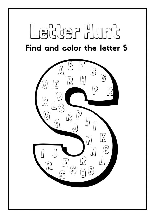 Letter S Activities for Toddler, Preschool & Kindergarten Printable PDF