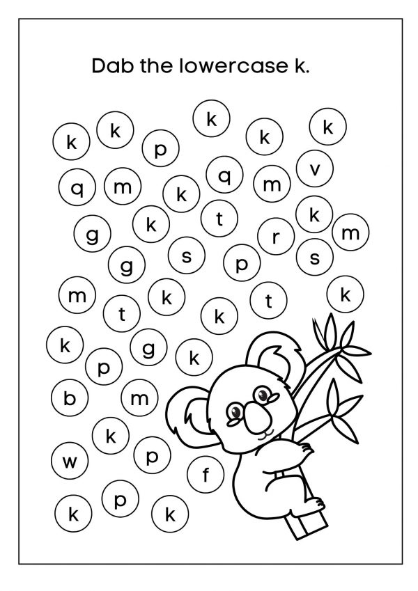 Letter K Activities for Toddler, Preschool & Kindergarten Printable PDF