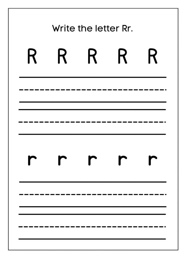 Letter R Activities for Toddler, Preschool & Kindergarten Printable PDF
