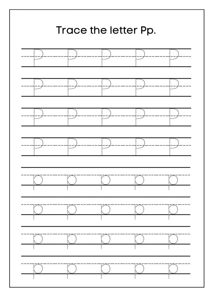 Free Letter P Dot Worksheets Printable PDF