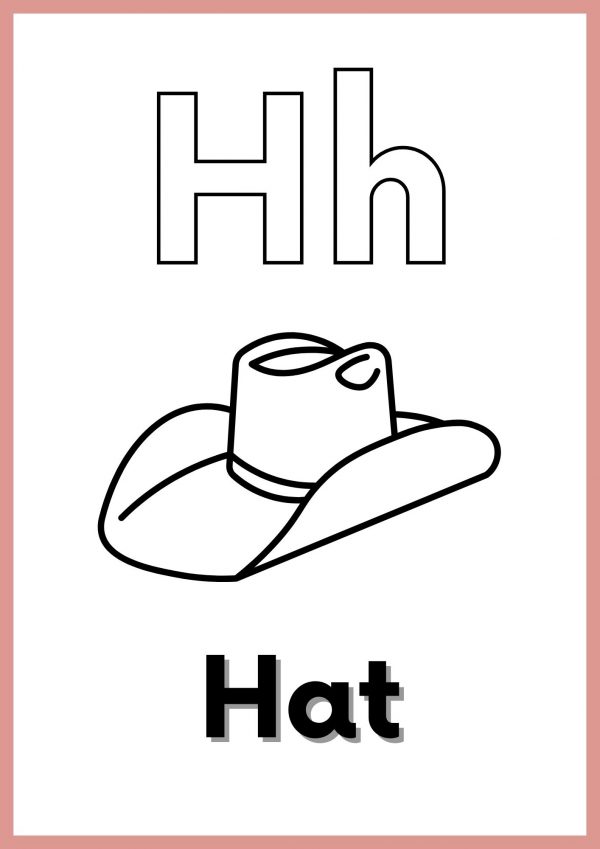 Free Letter H Pictures Worksheets Printable PDF