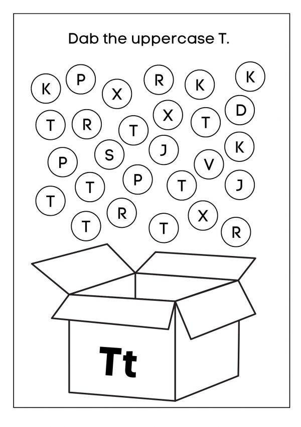 Letter T Activities for Toddler, Preschool & Kindergarten Printable PDF