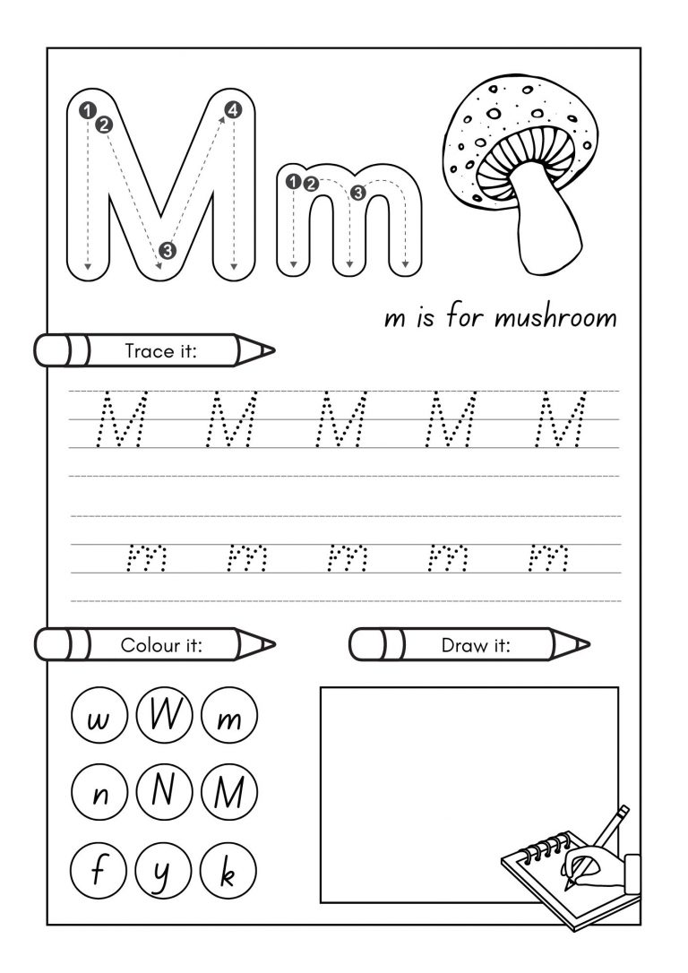 Letter M Activities for Toddler, Preschool & Kindergarten Printable PDF