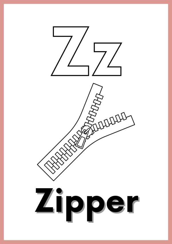 Letter Z Activities for Toddler, Preschool & Kindergarten Printable PDF