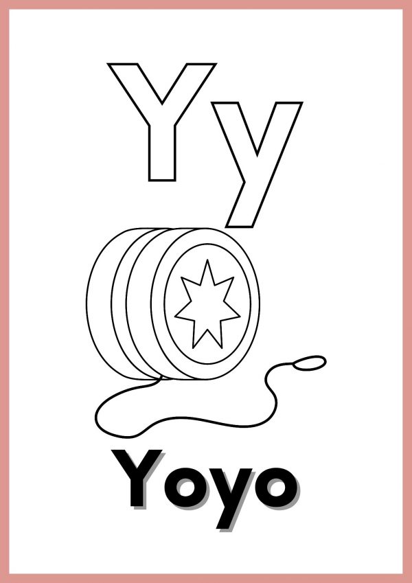 Free Letter Y Pictures Worksheets Printable PDF