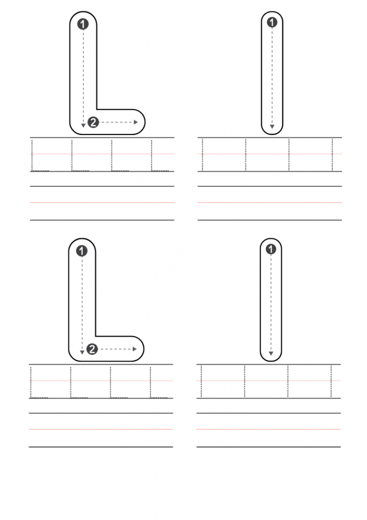 Free Letter L Coloring Pages Printable PDF