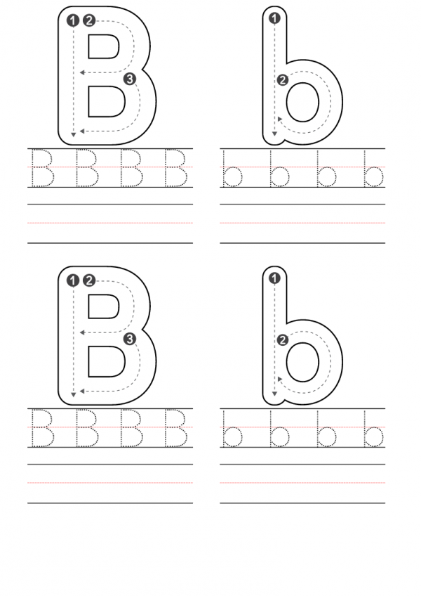 Free Preschool Letter B Worksheets Printable PDF