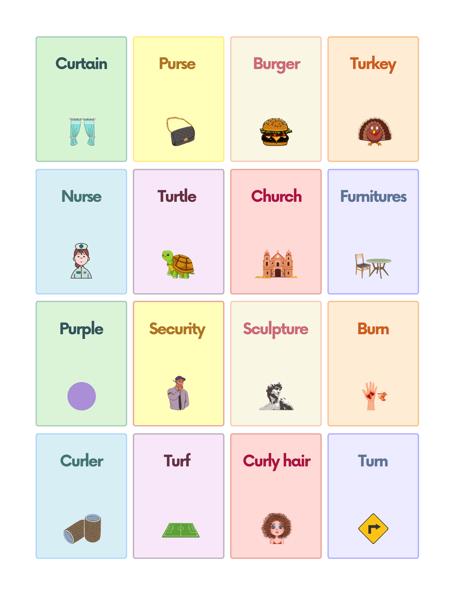 R Controled Vowel UR Sound Words With Pictures Worksheet PDF R Controled Vowel UR Sound Words With Pictures Worksheet PDF